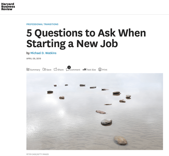 5 Questions to Ask When Starting a New Job